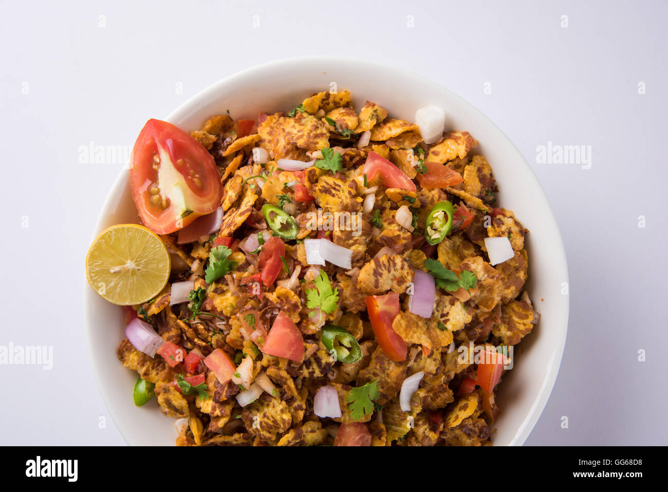 Chana chor garam , indian roadside spicy chat or snack food Stock Photo ...