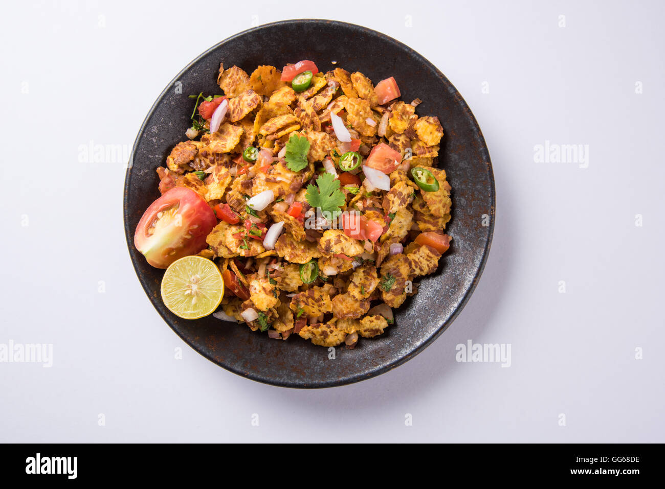 Chana chor garam , indian roadside spicy chat or snack food Stock Photo ...