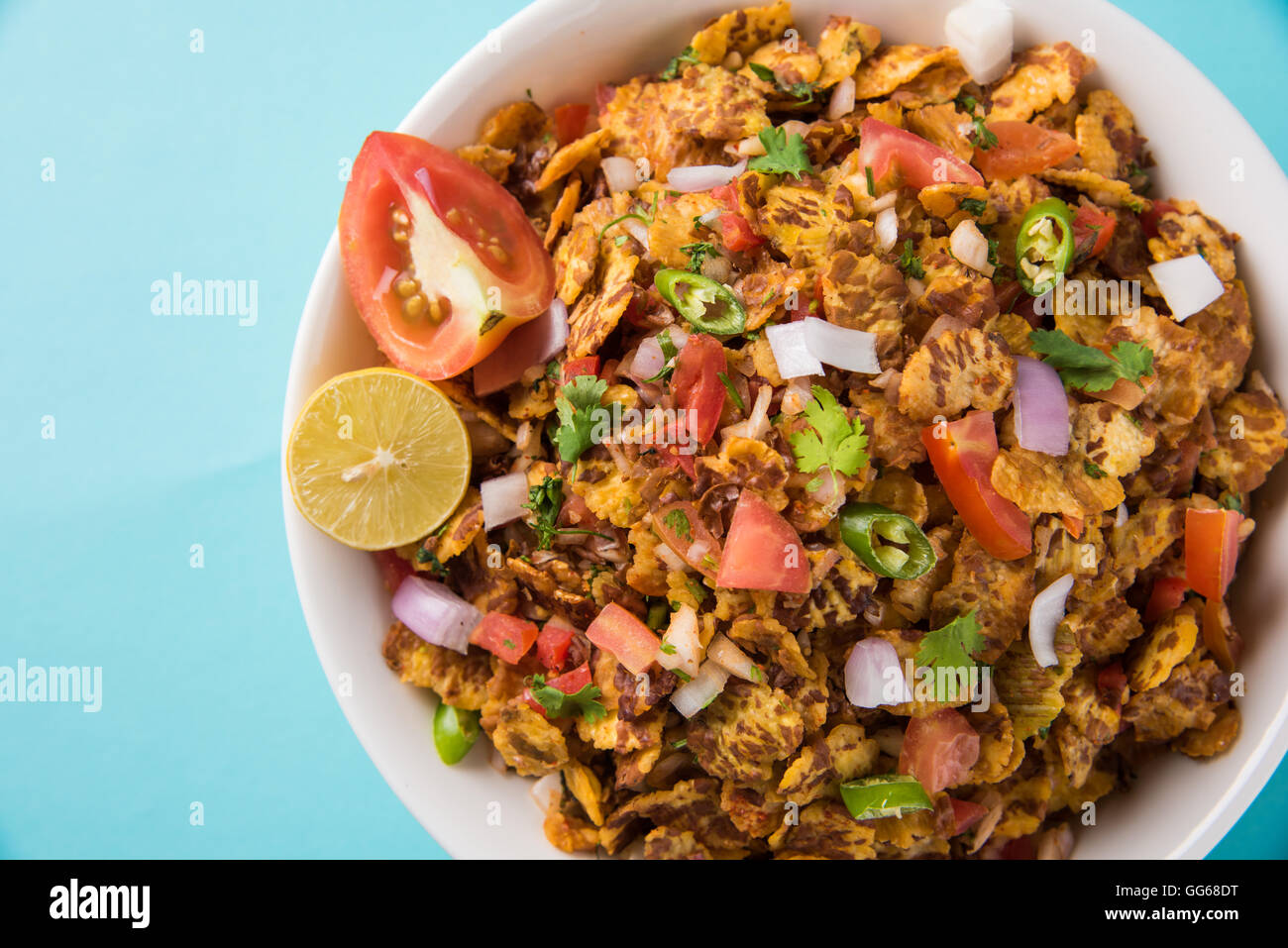 Chana chor garam , indian roadside spicy chat or snack food Stock Photo ...