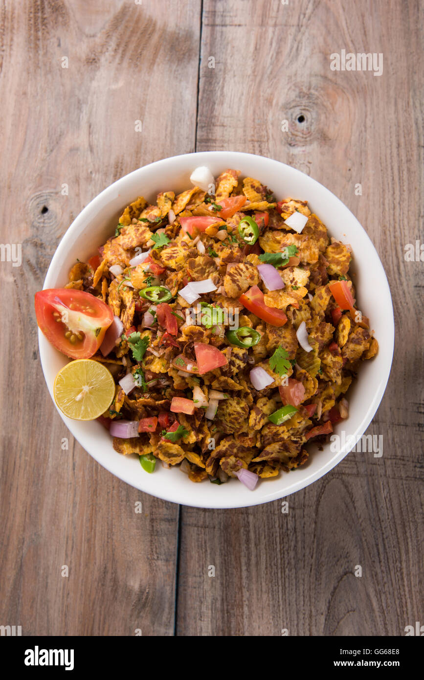 Chana chor garam , indian roadside spicy chat or snack food Stock Photo ...