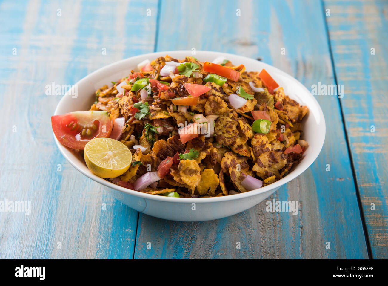Chana chor garam , indian roadside spicy chat or snack food Stock Photo ...