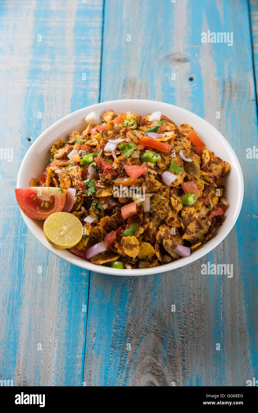 Chana chor garam , indian roadside spicy chat or snack food Stock Photo ...