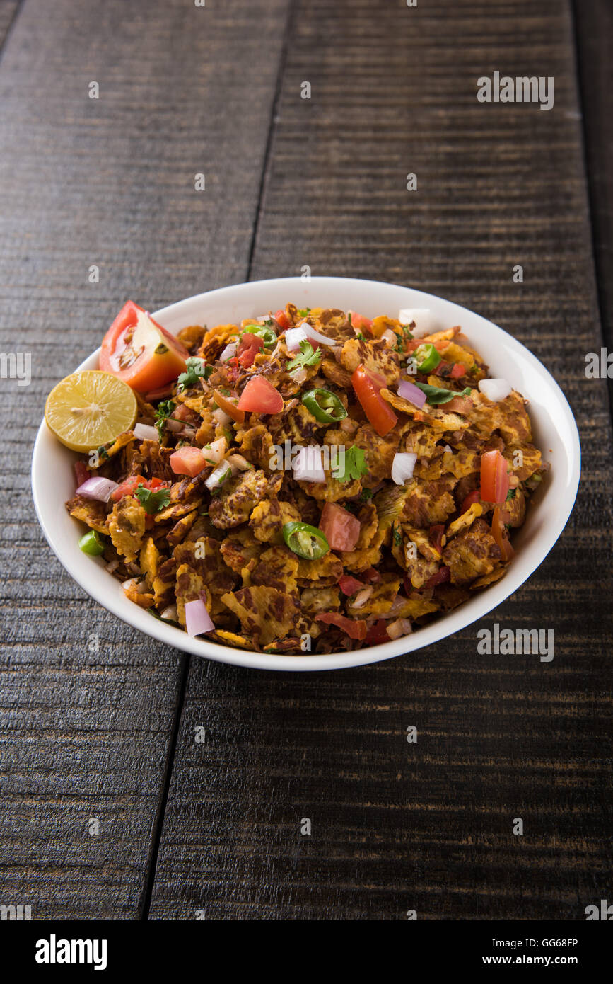 Chana chor garam , indian roadside spicy chat or snack food Stock Photo ...
