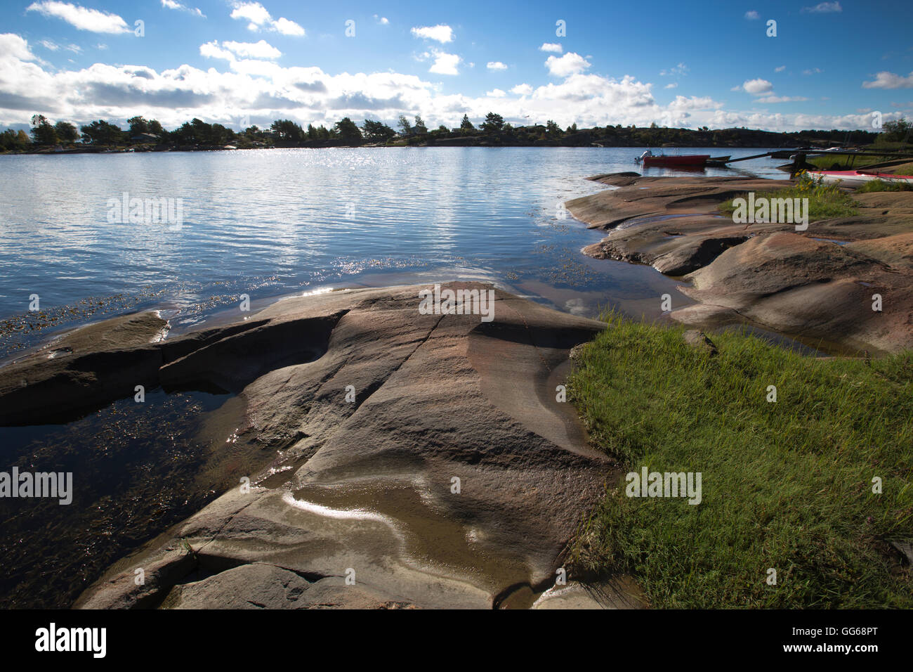Hvaler, archipelago of islands, Østfold, Norway, where summer houses ...
