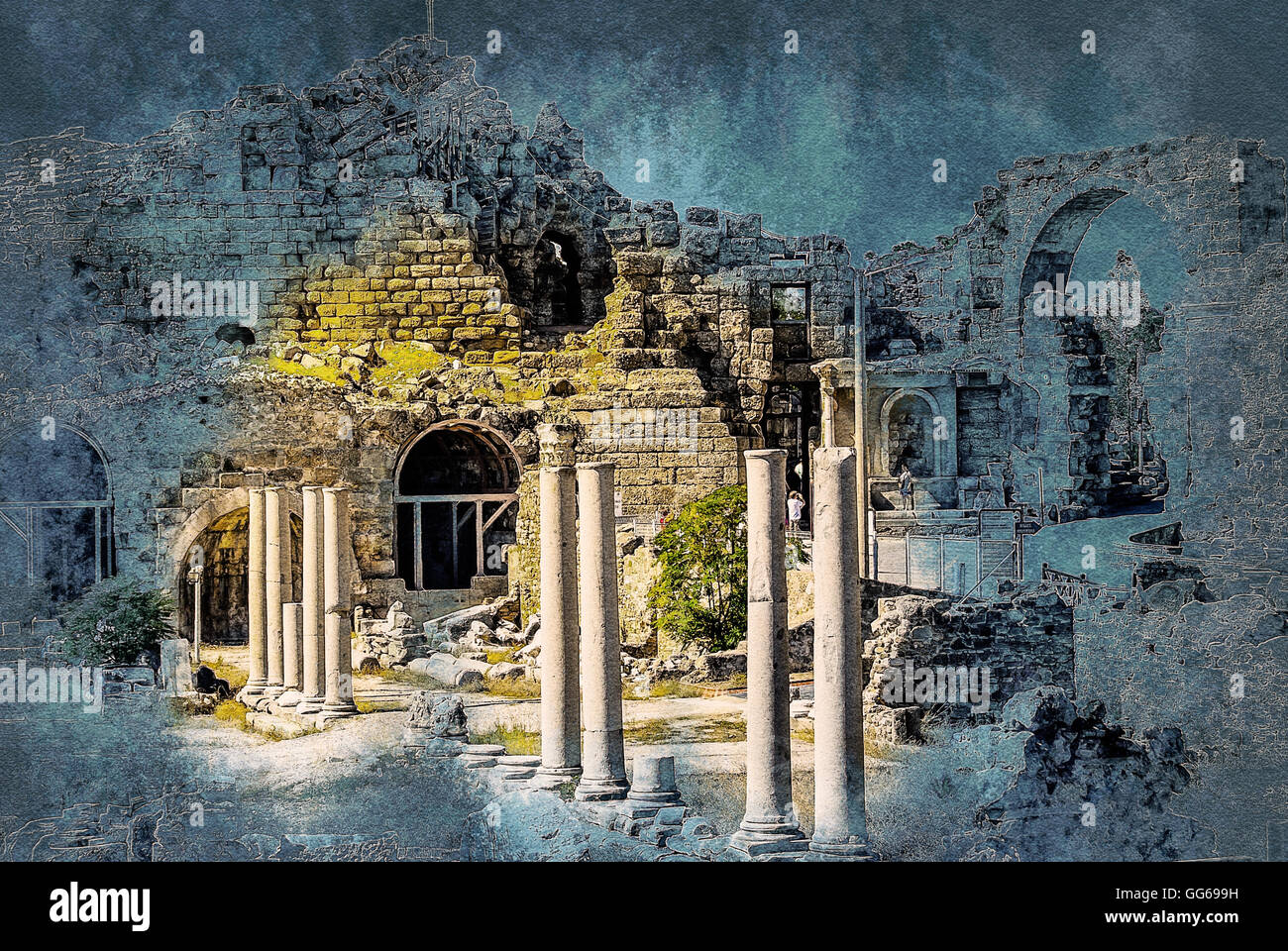 ruins of ancient city Stock Photo - Alamy