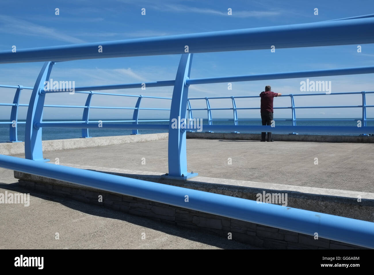 Blue steel railings hi-res stock photography and images - Alamy