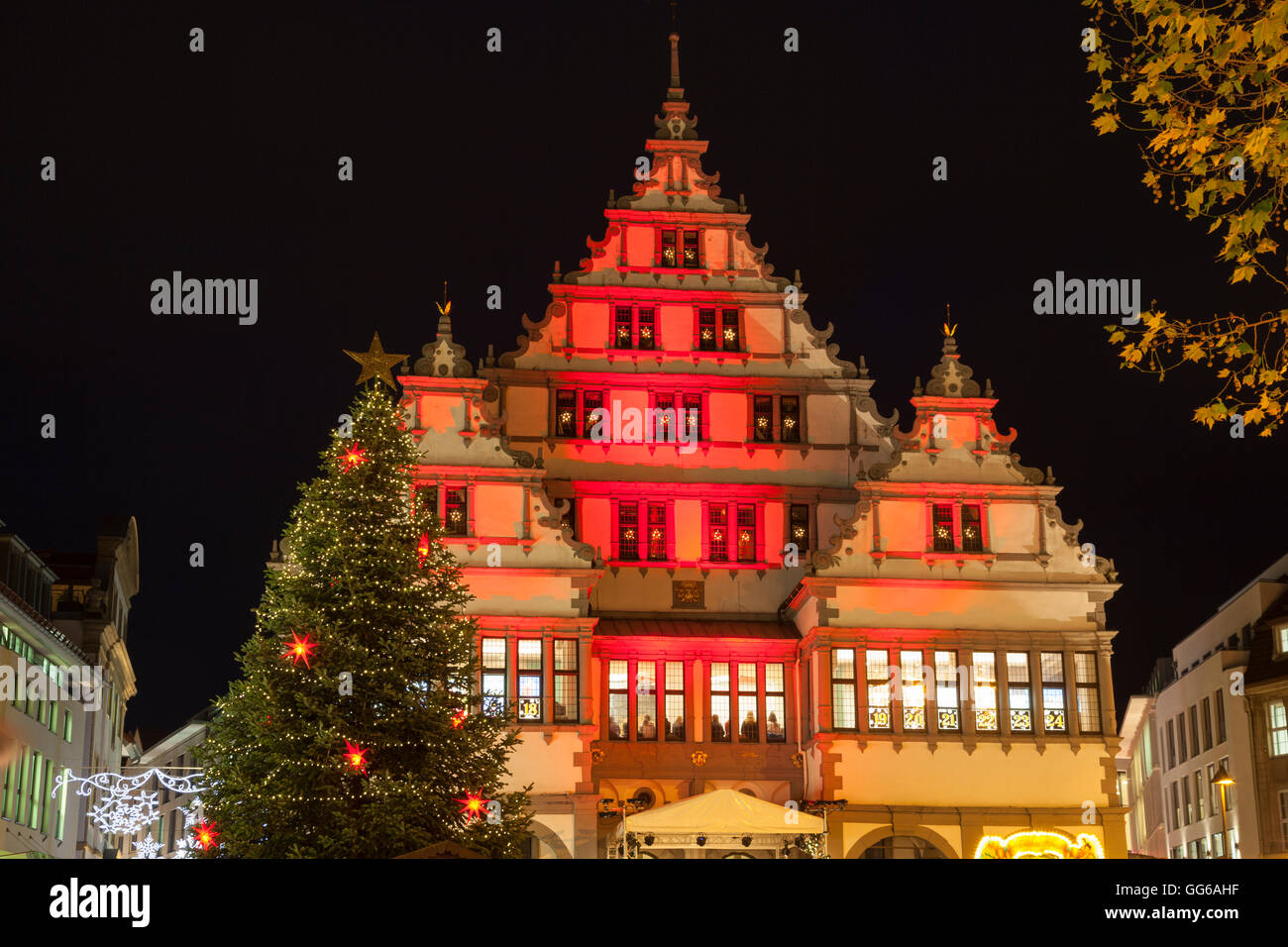 Town hall, Paderborn Stock Photo - Alamy