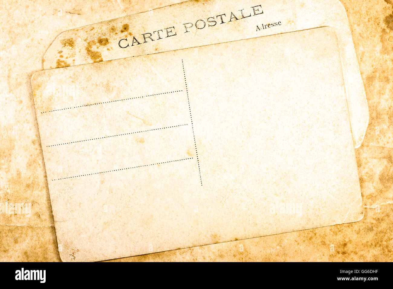 Vintage postcards with torn edges Stock Photo - Alamy