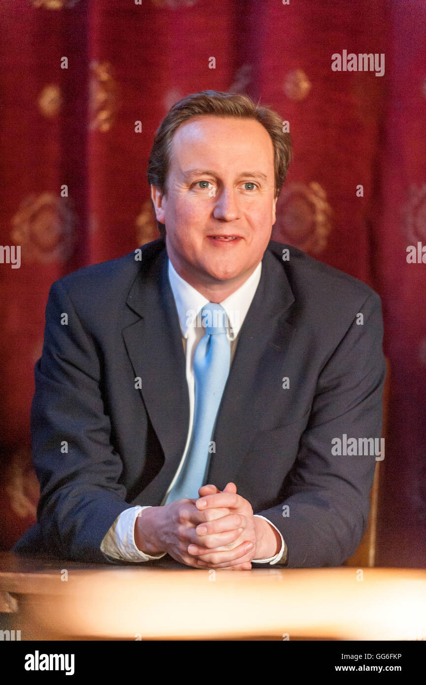 The leader of the opposition, the Conservative Party leader David ...