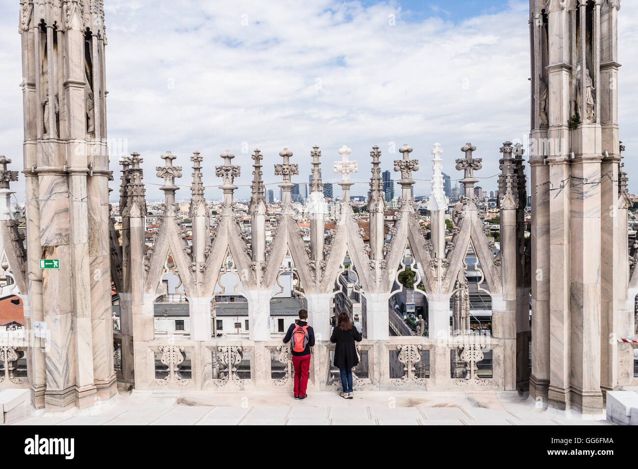 The roof of Duomo di Milano (Milan Cathedral), Milan, Lombardy, Italy ...