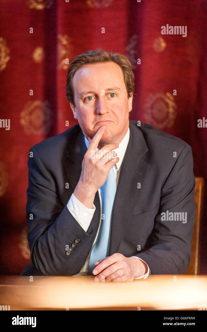 The leader of the opposition, the Conservative Party leader David ...