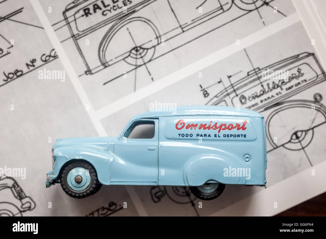 The world's rarest Dinky Toy, a powder-blue Austin A40 in the colours ...