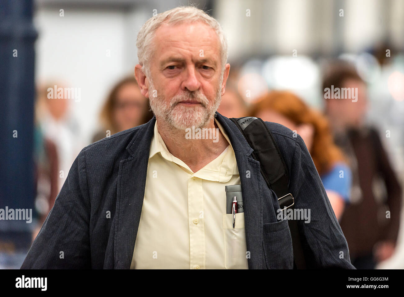 Current leader of the Labour Party, Jeremy Corbyn, arriving at Brighton ...