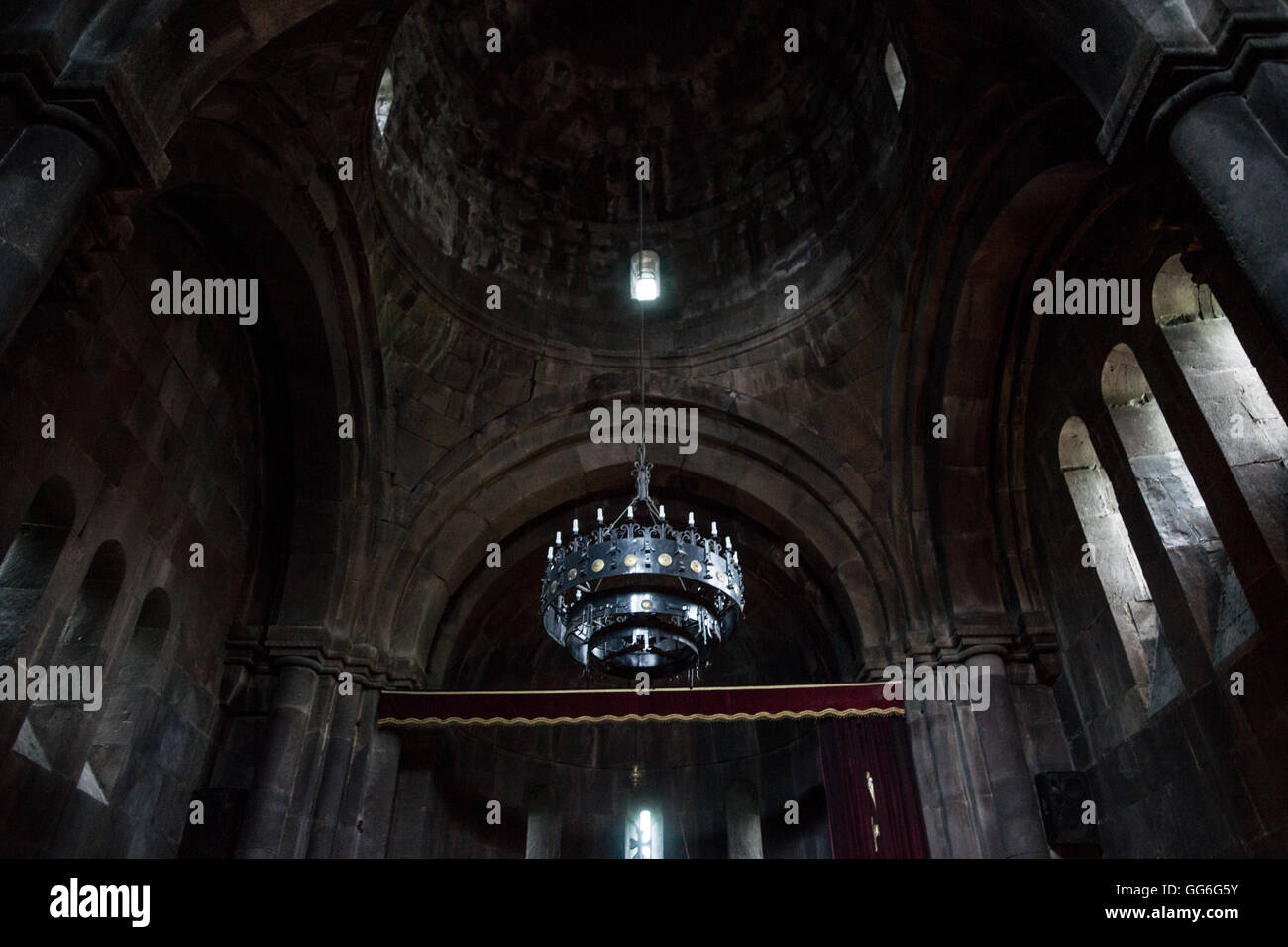 Interior of St. Gregory the Illuminator church at Kecharis monastery in ...