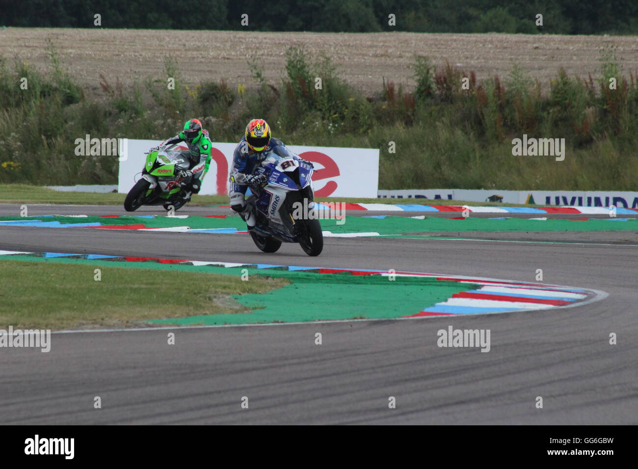 Thruxton Superbikes UK Stock Photo - Alamy