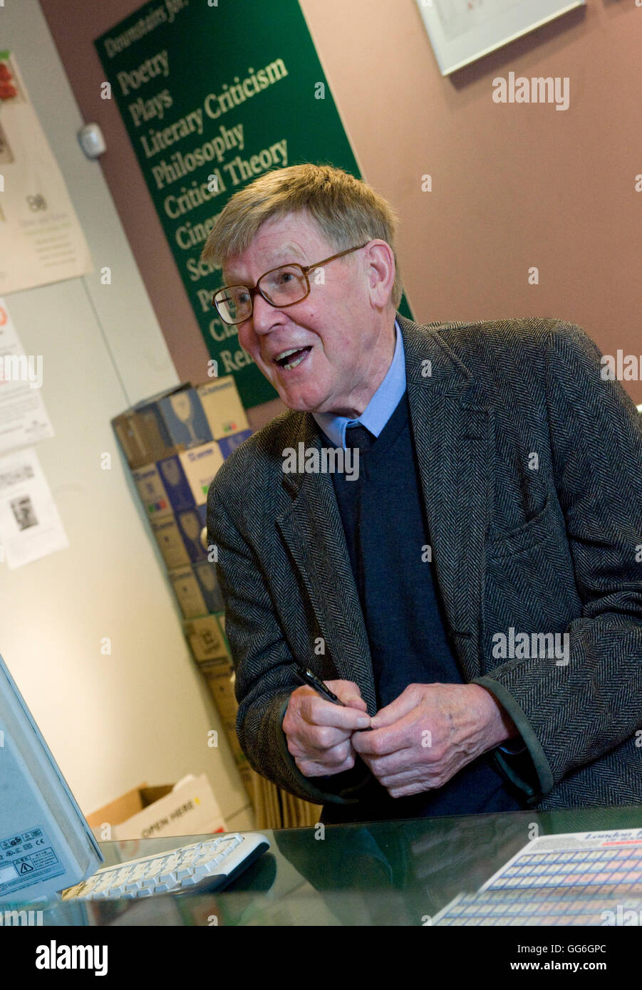 Alan Bennett pictured at the LRB Bookshop, Bloomsbury, London Wc1 ...