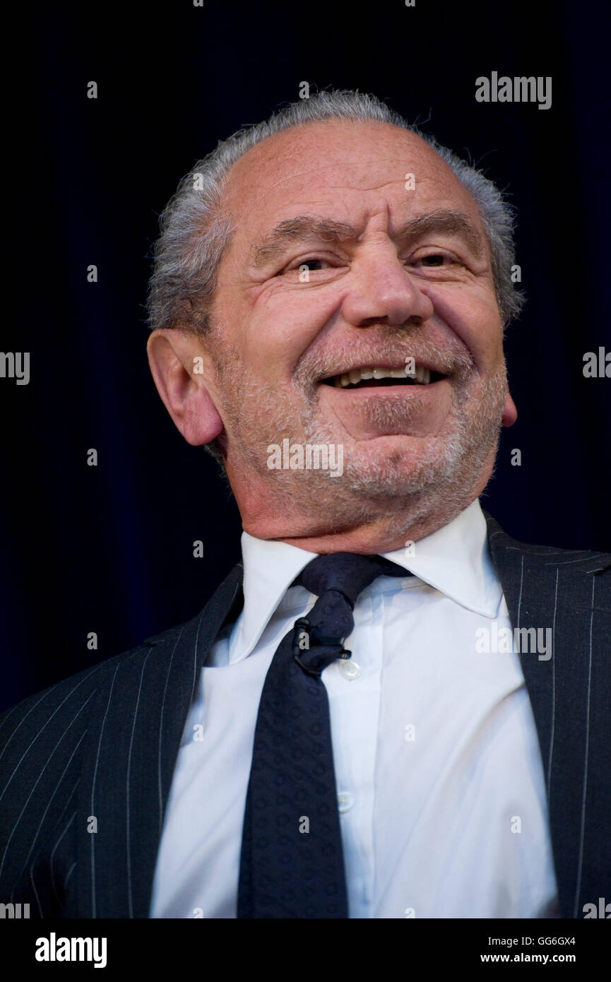 Lord Alan Sugar speaking at The British Library Stock Photo - Alamy