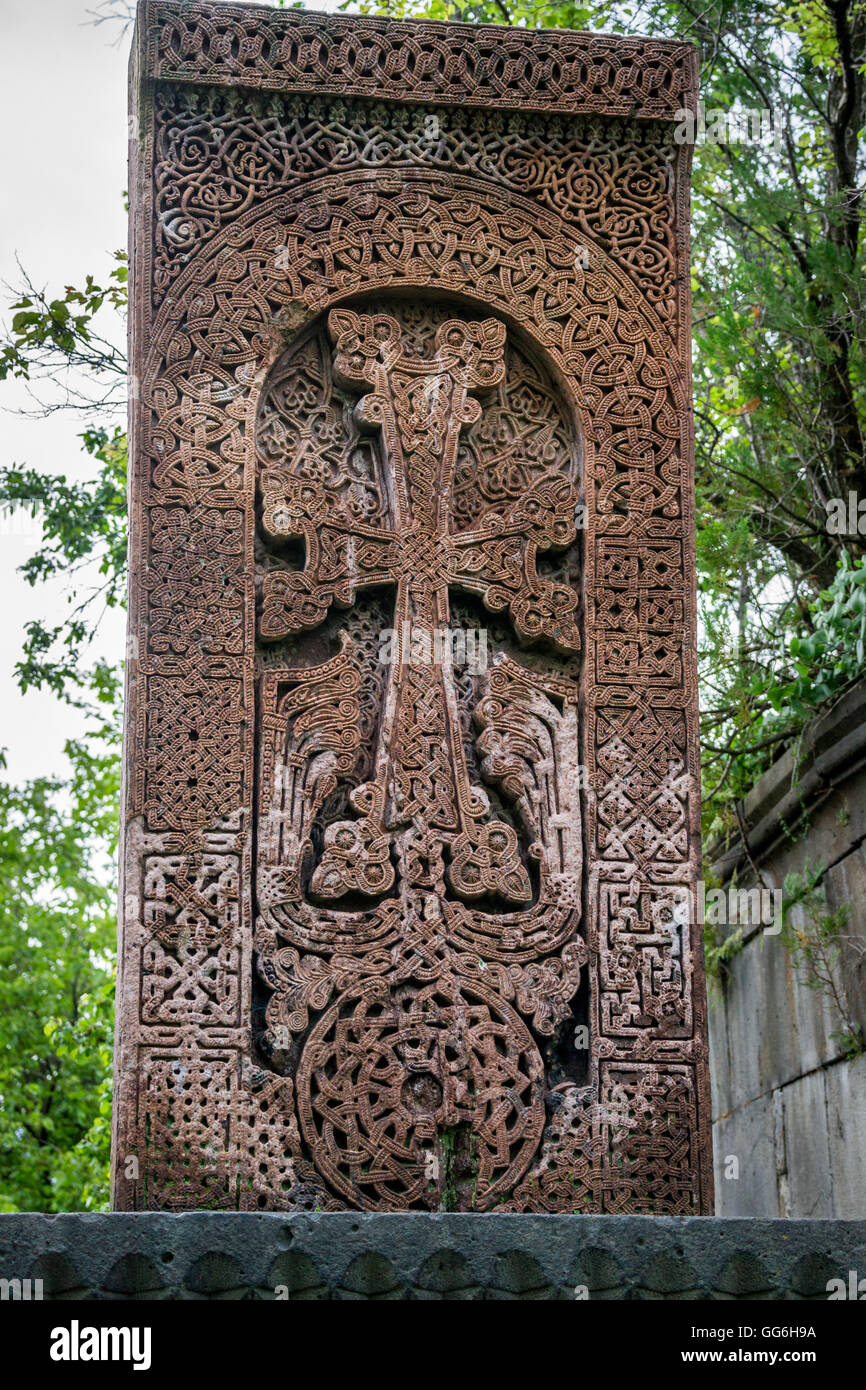 Khachkar from Sanahin monastery in Armenia Stock Photo - Alamy