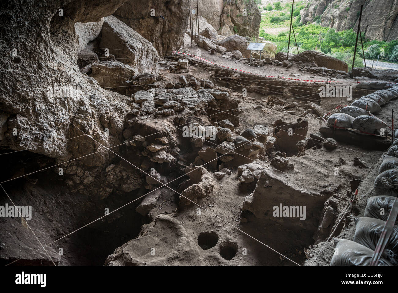 Excavation site at Areni cave in Armenia Stock Photo - Alamy