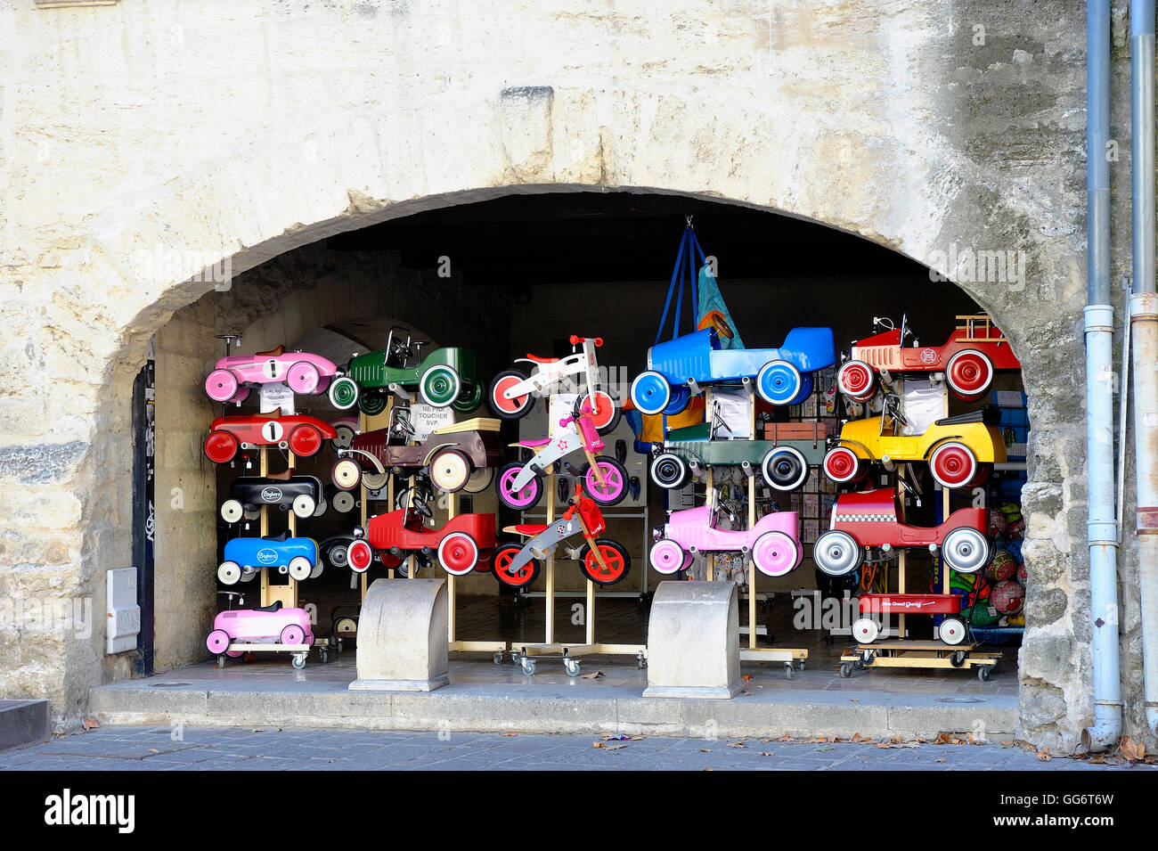 craft shop reproduction vintage toys wood Stock Photo - Alamy