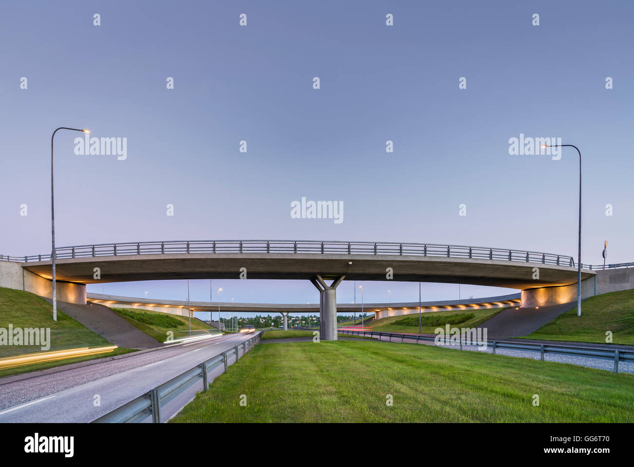 Reykjanesbraut bridge, Reykjavik, Iceland Stock Photo - Alamy