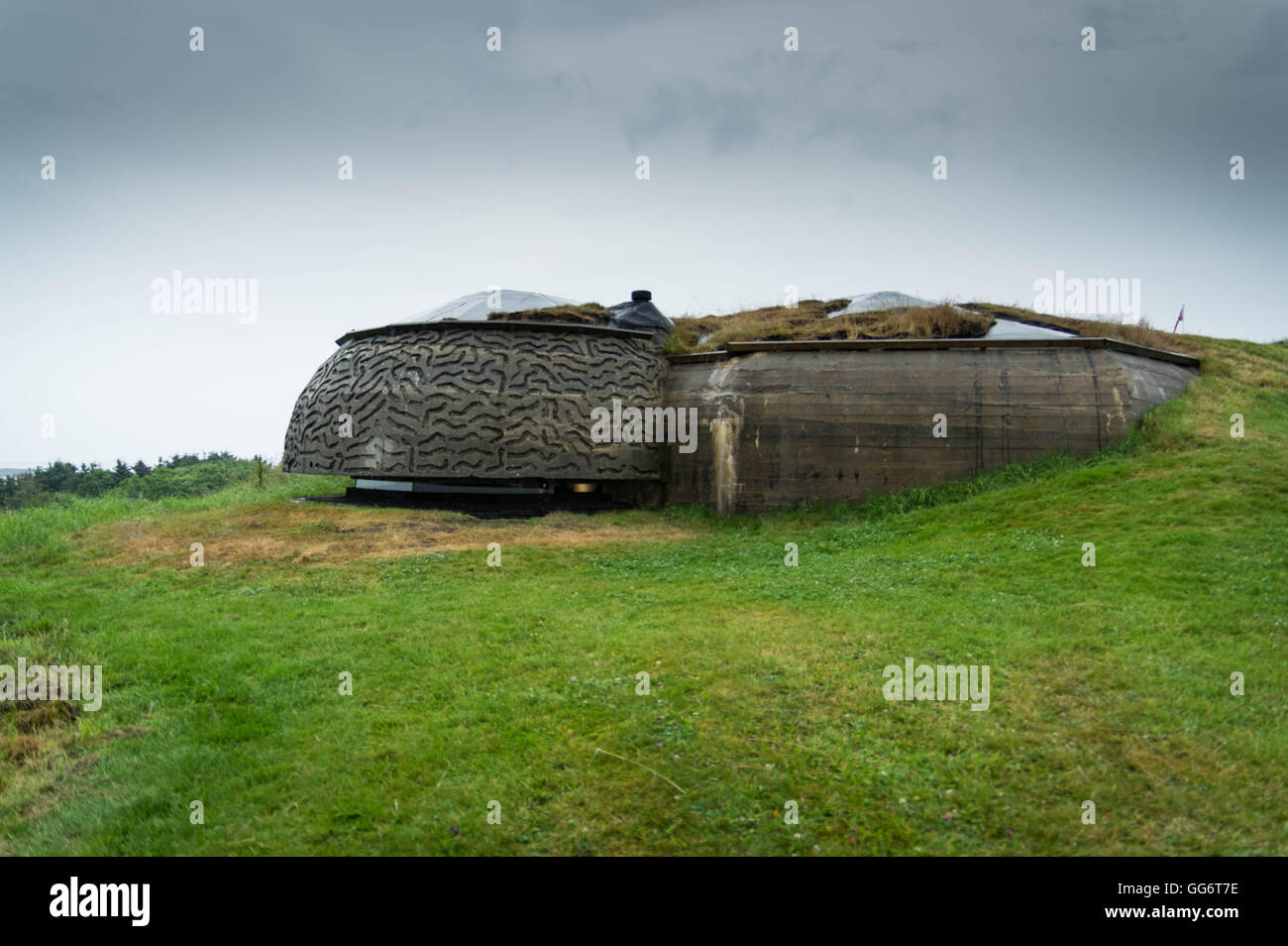World War 2 bunker at Ergan Fortress in Bud, Norway Stock Photo ...