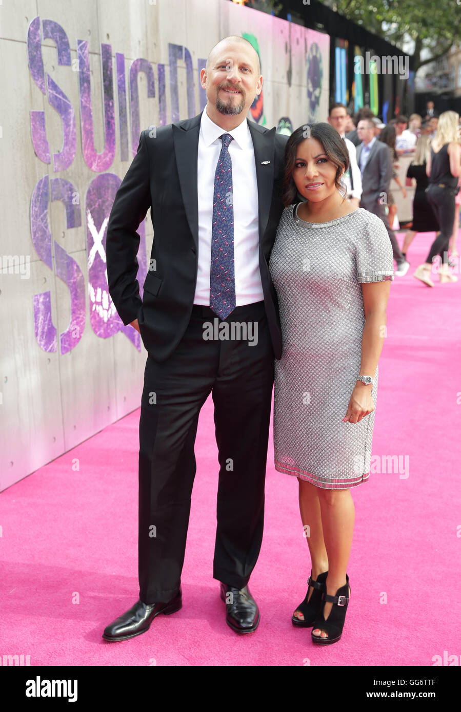 Director David Ayer and Maria Ayer arriving for the Suicide Squad ...