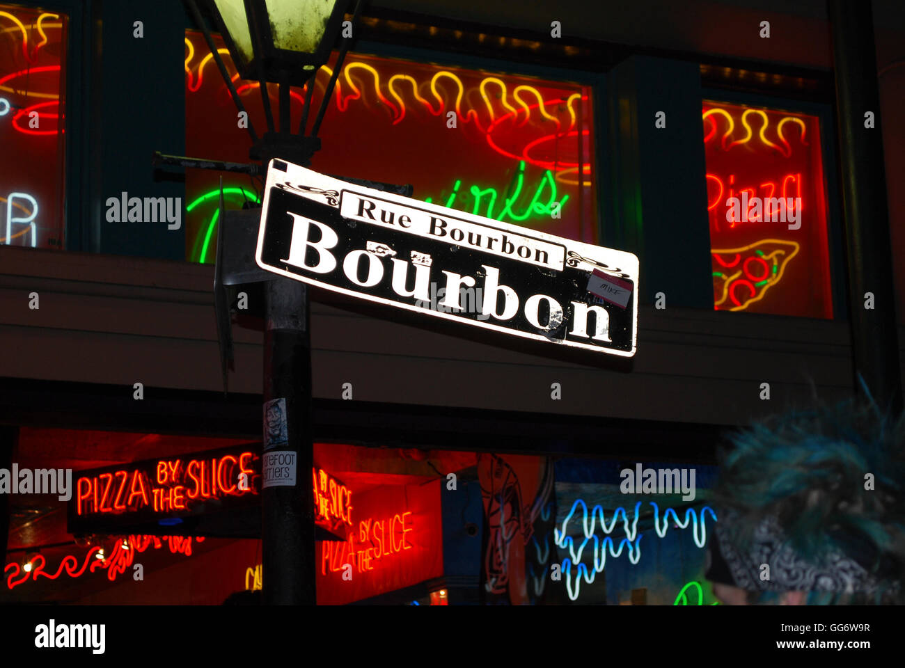 Neon signs on Bourbon Street New Orleans Louisiana United States of ...