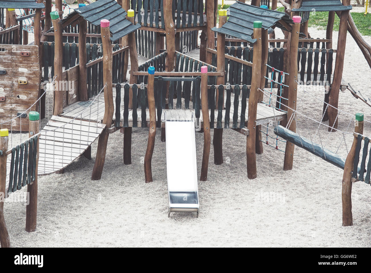 Children kid playground for leisure and recreation activity Stock Photo ...