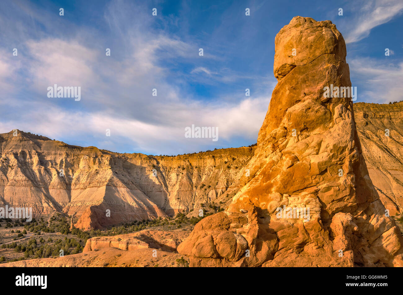 Pinnacle at Angels Palace Trail at sunset, Kodachrome Basin State Park ...