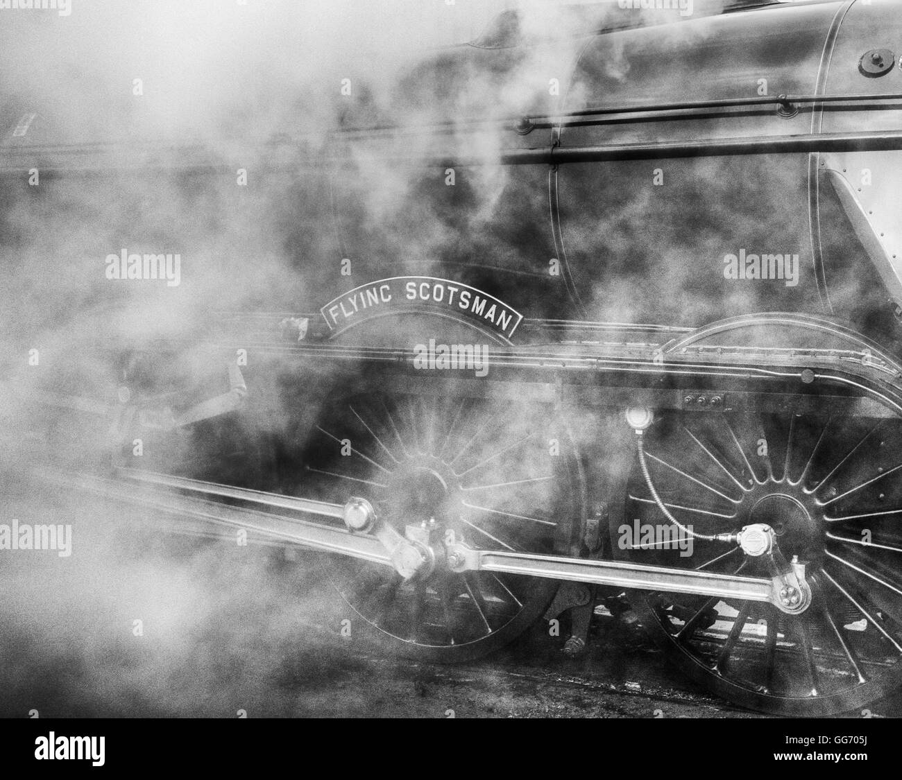 The Flying Scotsman train at Grosmont station following restoration in ...