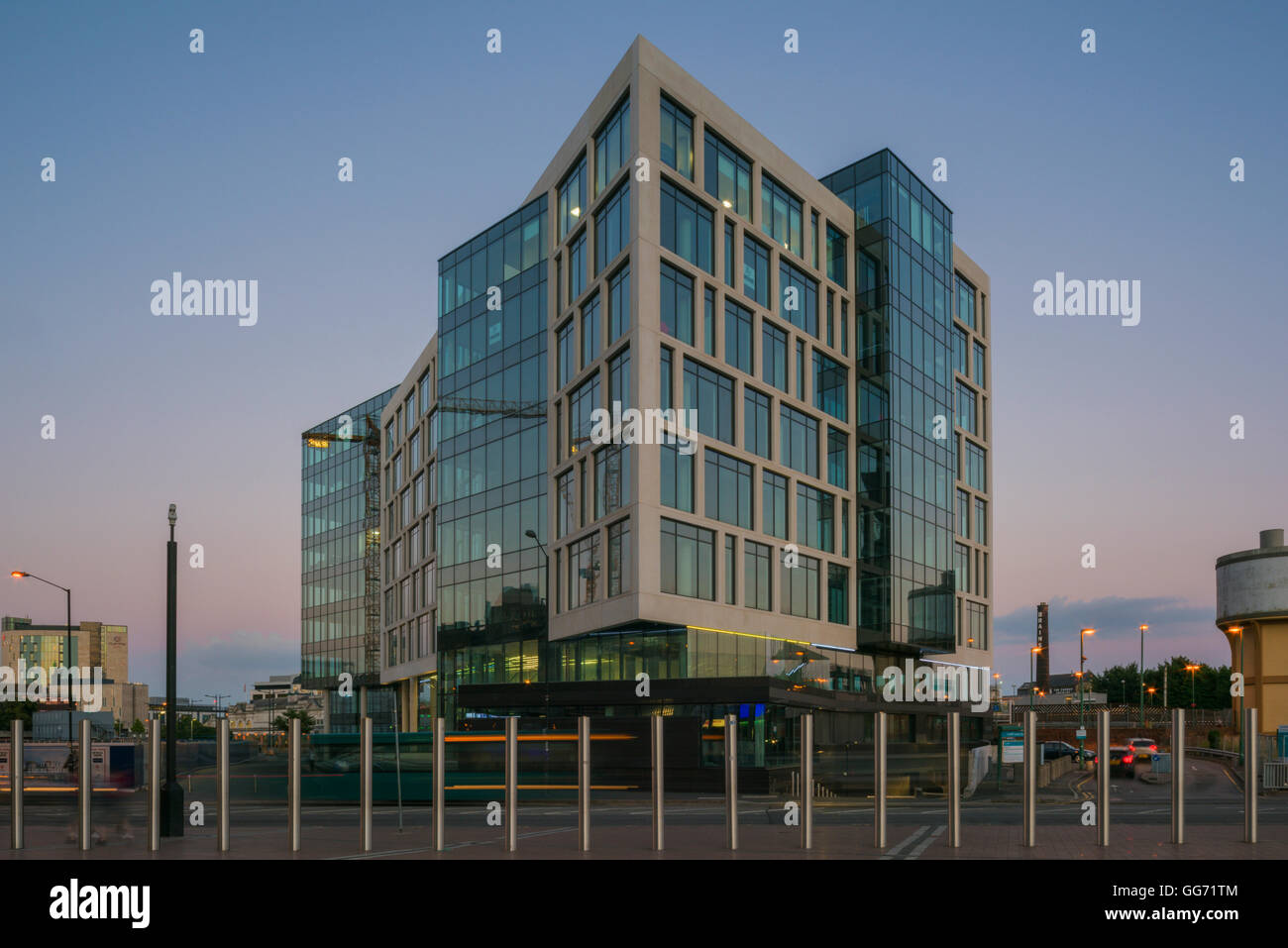 Principality Stadium and River Taff at night Stock Photo - Alamy