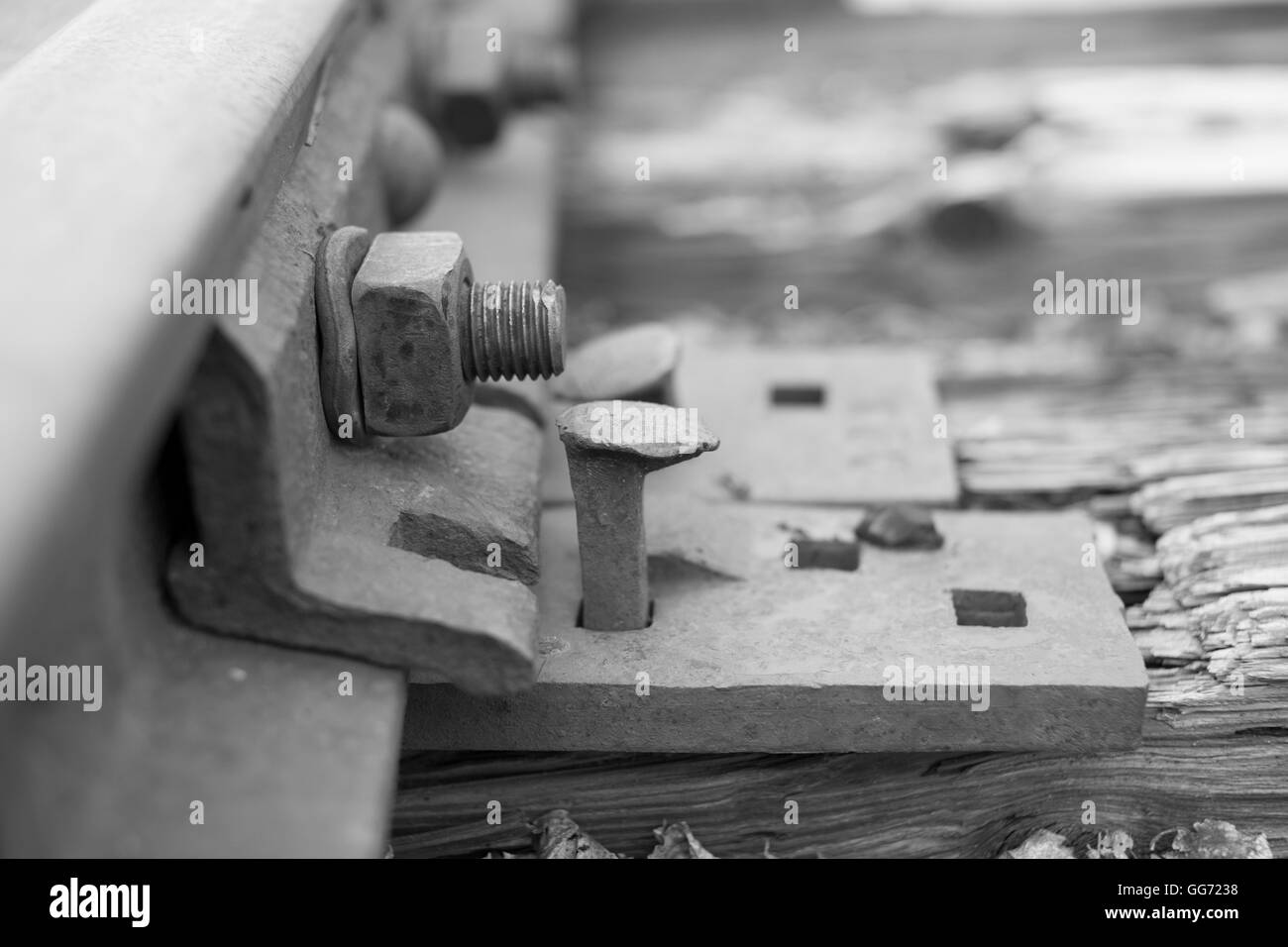 Tracks to cross Black and White Stock Photos & Images - Alamy