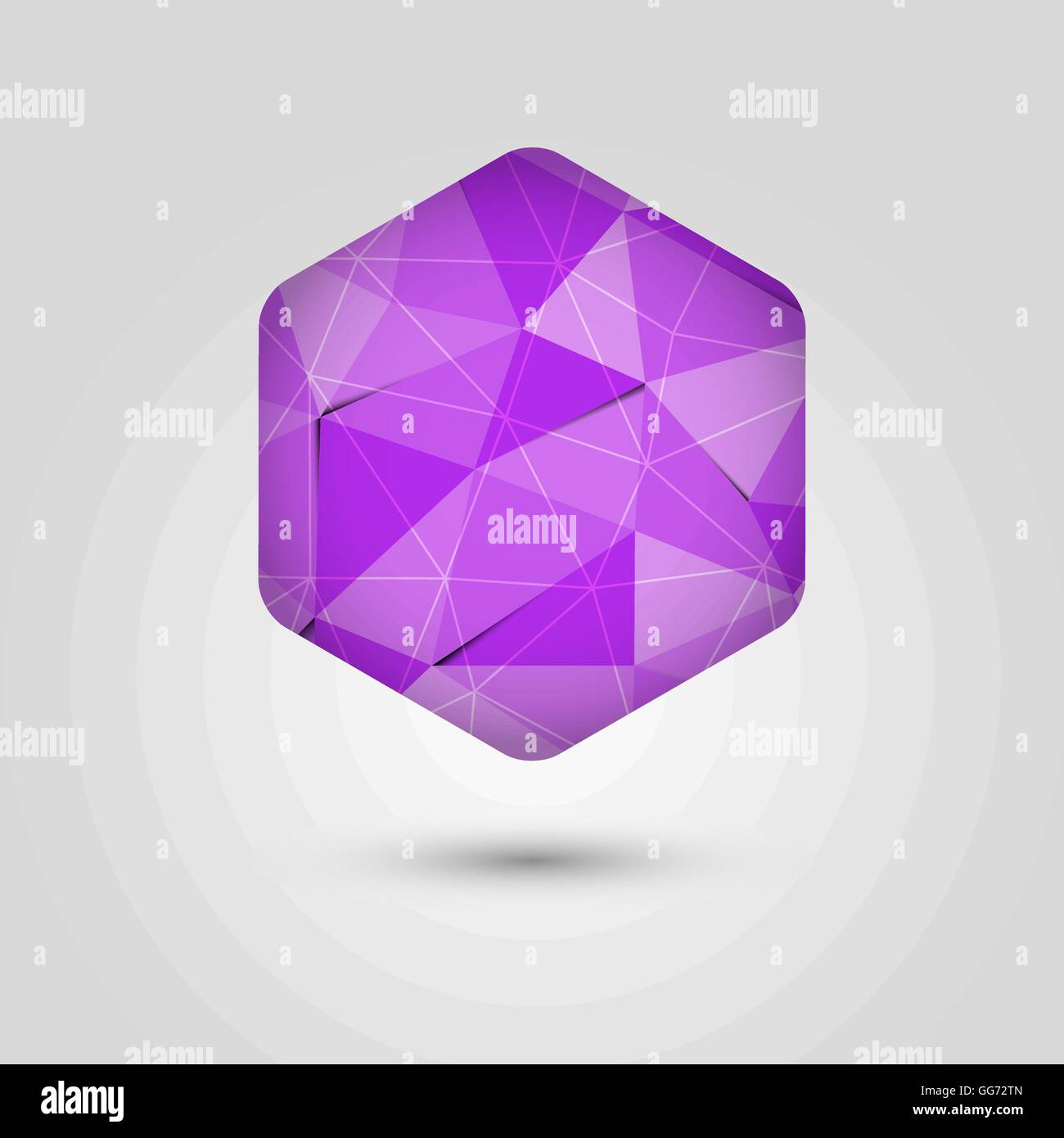 Violet polygon abstract hexagon background, stock vector Stock Vector ...