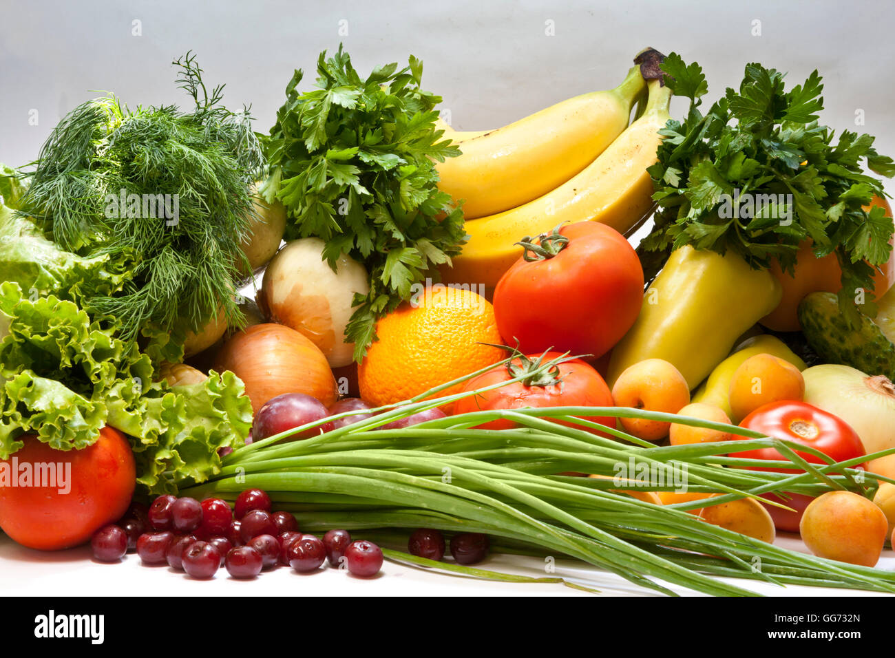 Still Life Fruit and vegetables Stock Photo - Alamy