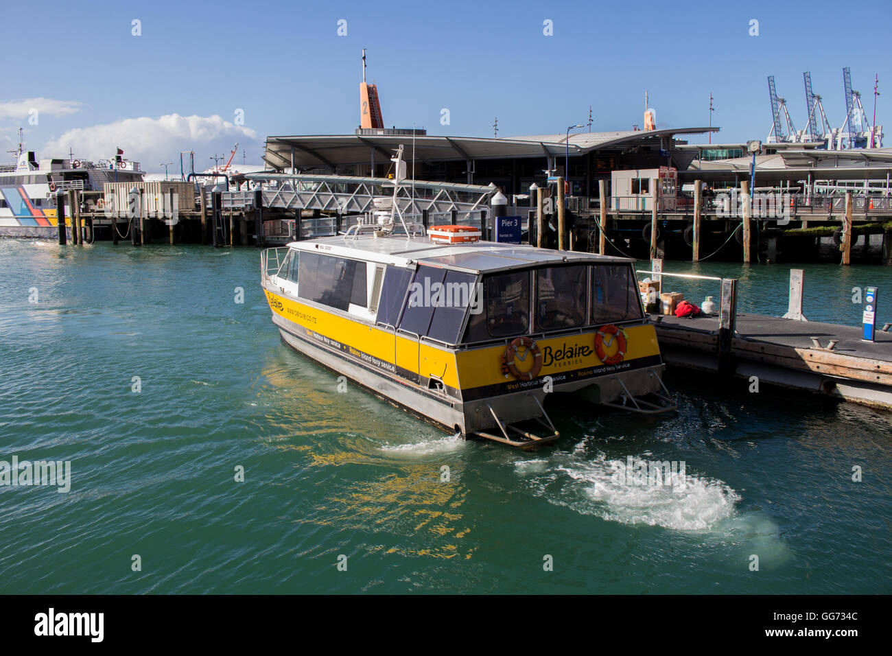 Auckland ferry terminal pier hi-res stock photography and images - Alamy