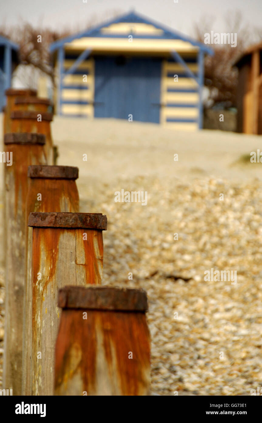 Groynes on a shingle beach Stock Photo - Alamy