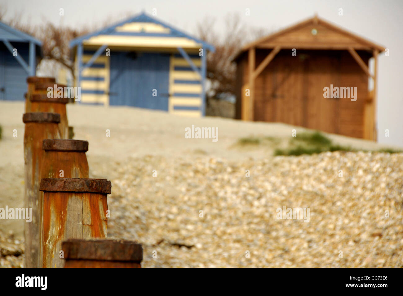 Groynes on a shingle beach Stock Photo - Alamy