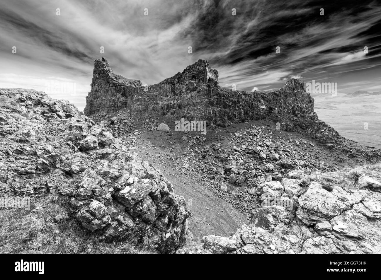 Slab of rocks Black and White Stock Photos & Images - Alamy