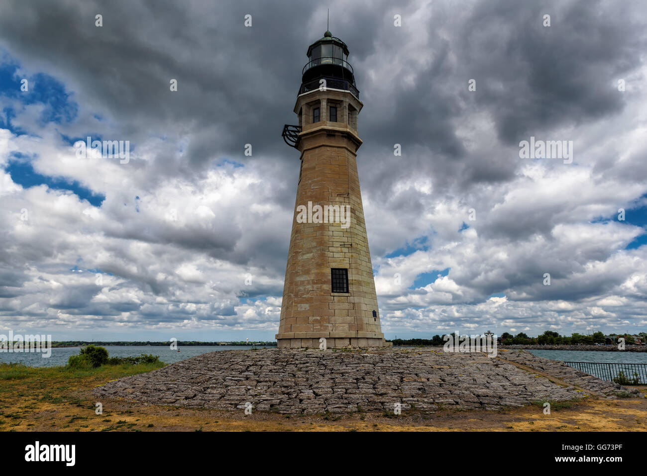 Buffalo Lighthouse on Lake Erie Stock Photo - Alamy