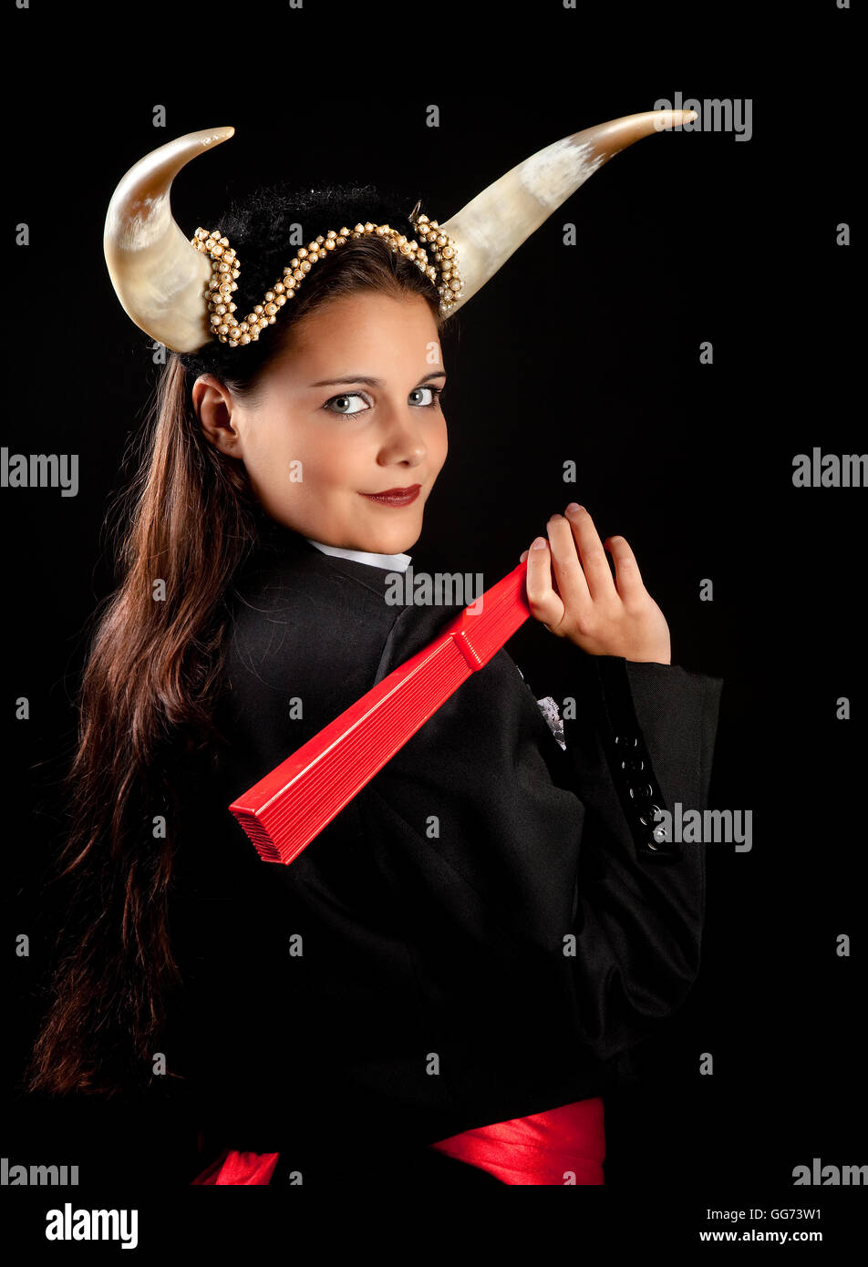 Taurus or Bull woman, this photo is part of a series of twelve Zodiac ...