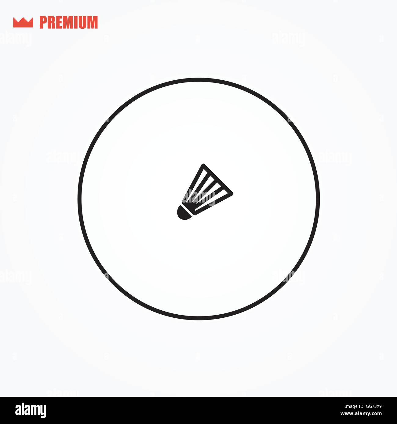 Badminton vector icon. Badminton ball vector icon Stock Vector Image ...
