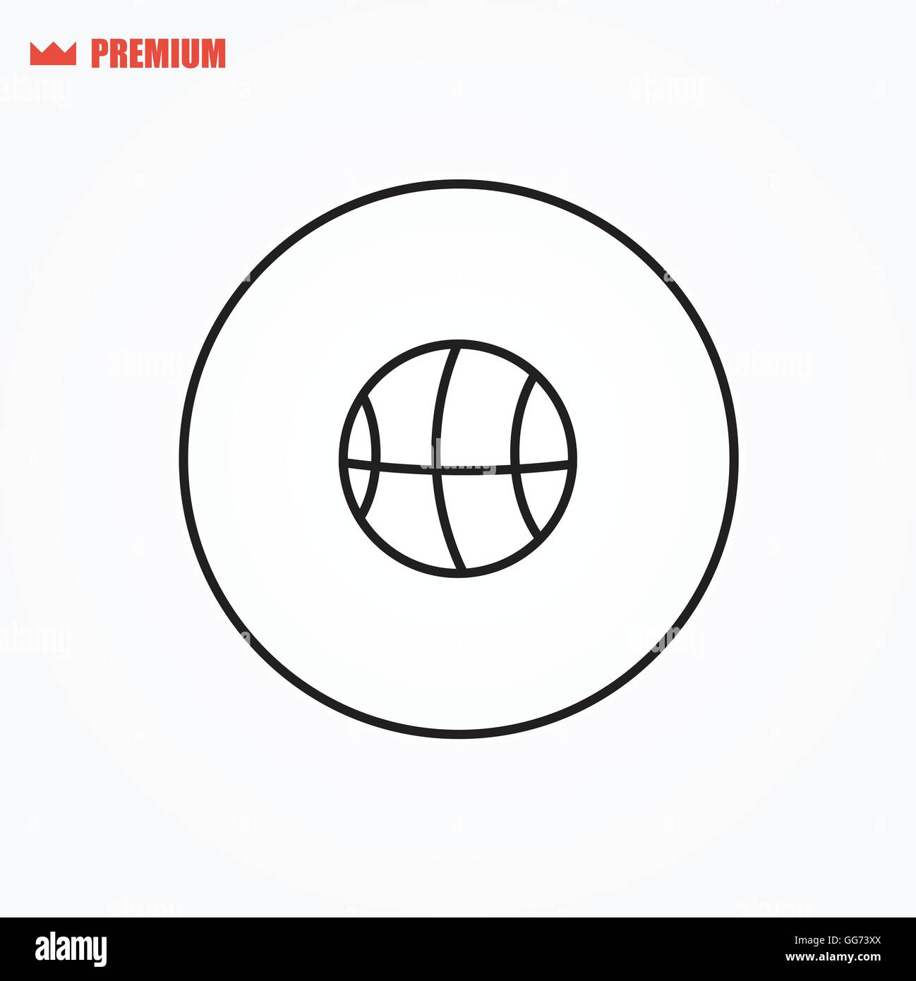 Basketball ball vector icon Stock Vector Image & Art - Alamy