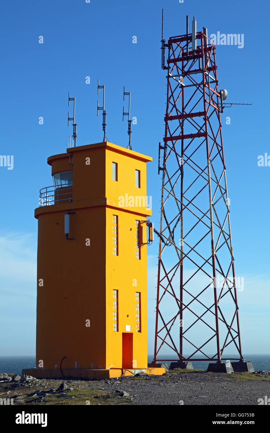 Hvalnes lighthouse, Iceland Stock Photo - Alamy