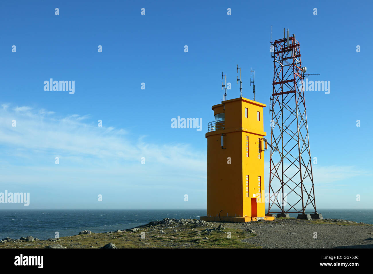 Hvalnes lighthouse, Iceland Stock Photo - Alamy