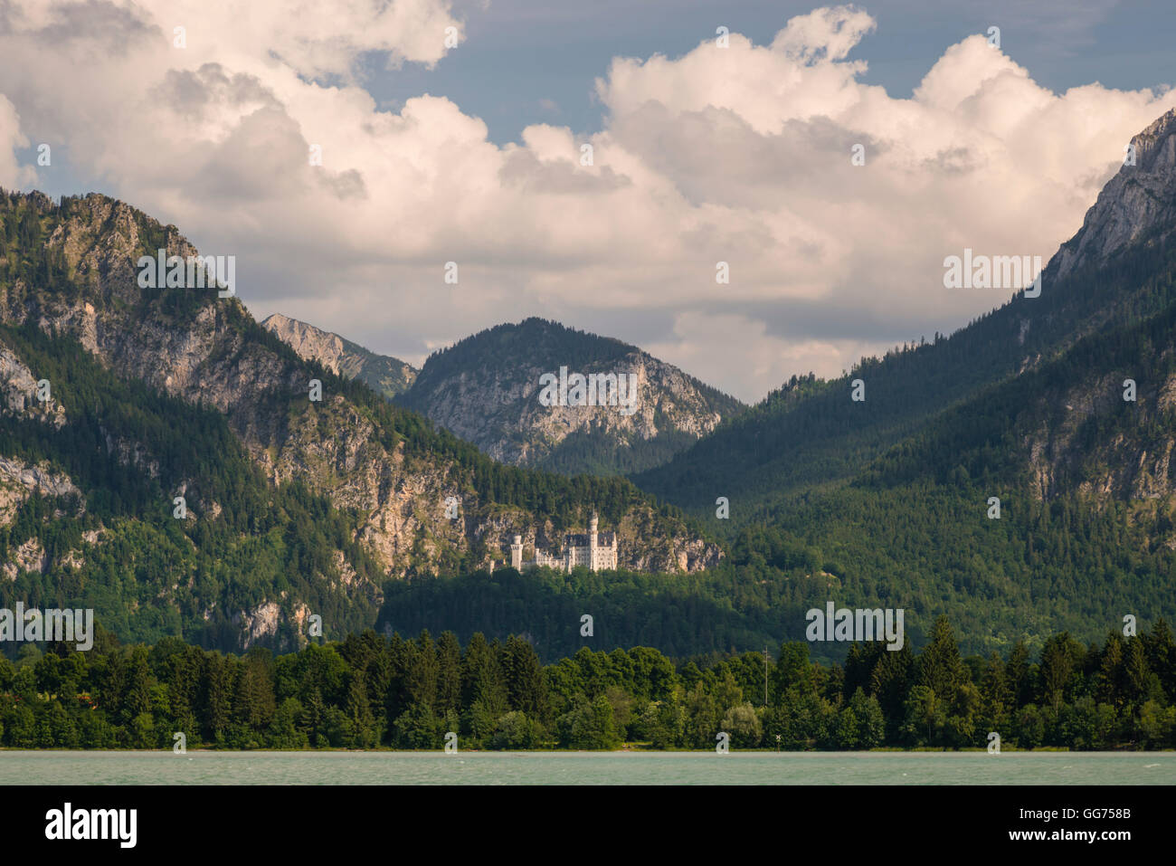 Neuschwanstein Castle, Forggensee, Allgaeu Stock Photo - Alamy