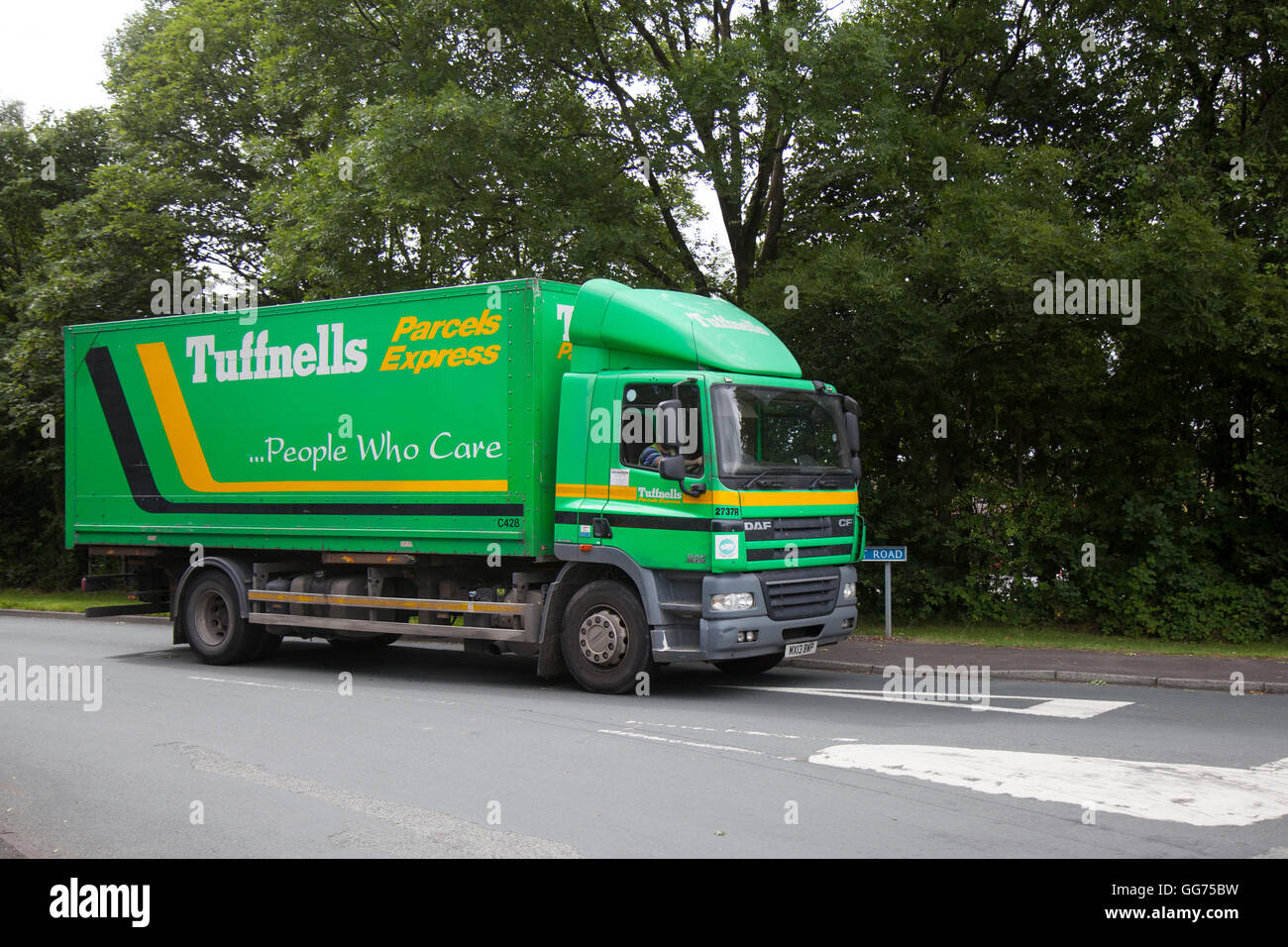 Tuffnells parcel delivery van hi-res stock photography and images - Alamy