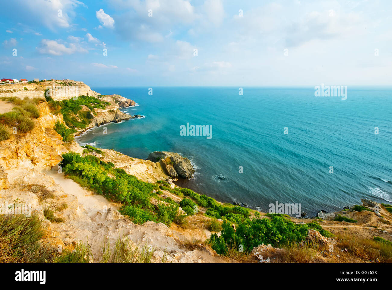Fiolent. Crimea. Summer sea and blue sky Stock Photo - Alamy