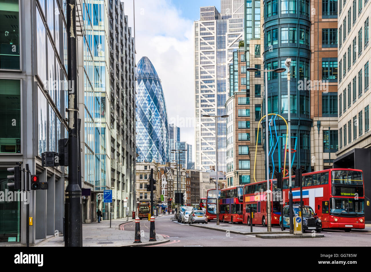 City View Of London Around Liverpool Street Station Stock Photo Alamy