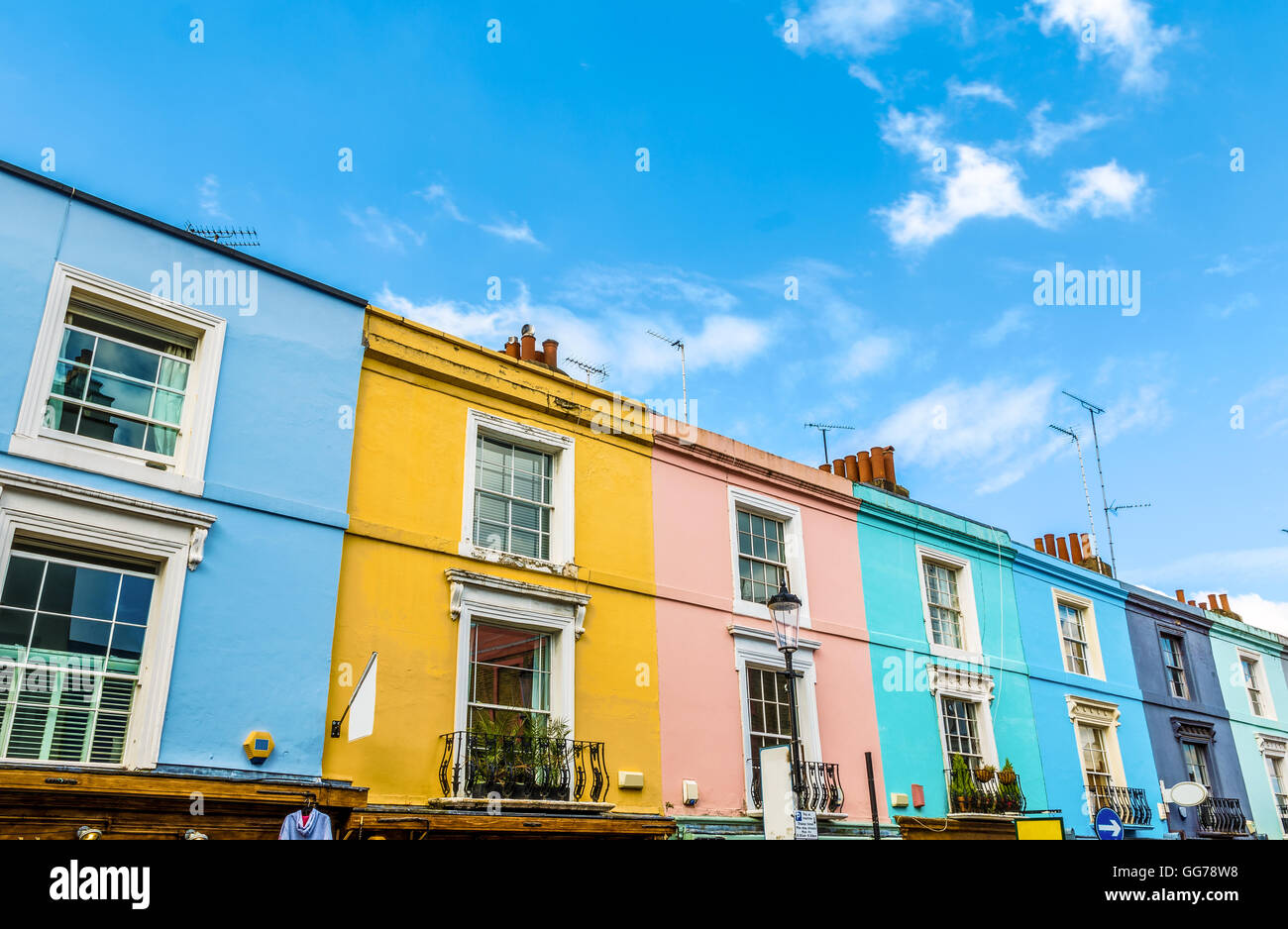 Colourful house in notting hill hi-res stock photography and images - Alamy